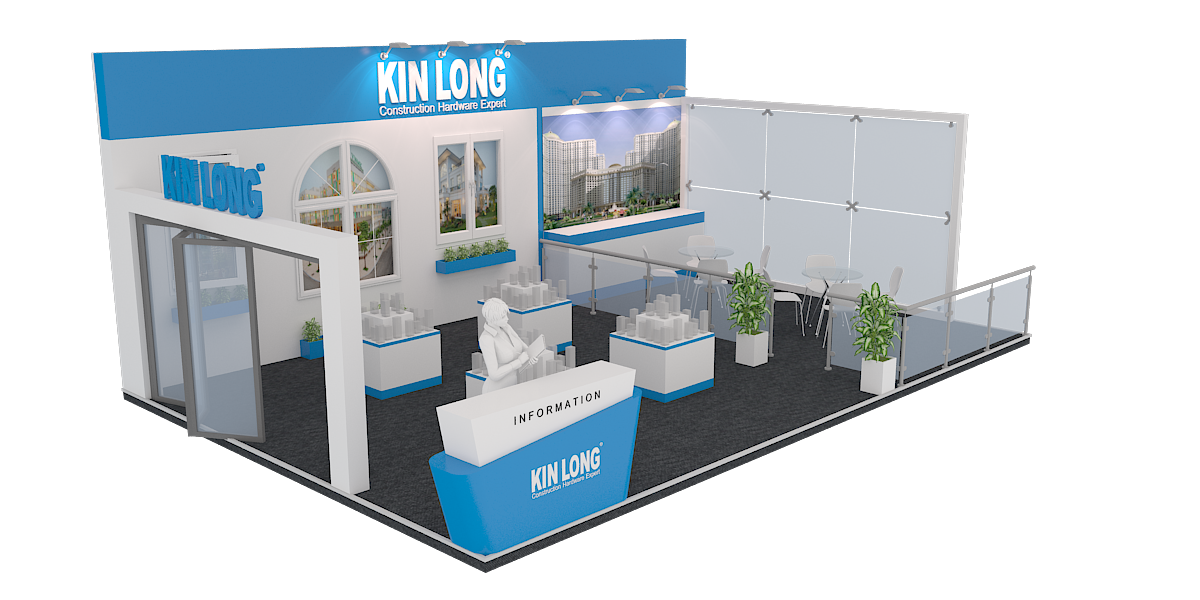 Thiết kế và thi công gian hàng Kin Long - Sdragon